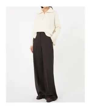 Max Mara Pleated Wide Leg Trousers