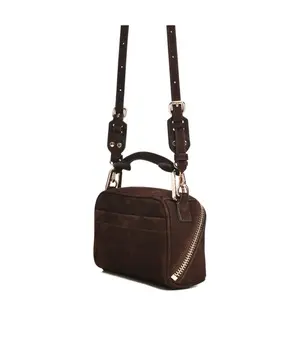 Essentiel Antwerp Kyla Mini Top-handle Shoulder Bag - Brown/gold