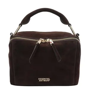 Essentiel Antwerp Bobby Suede Mini Shoulder Bag - Brown