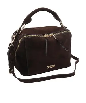 Essentiel Antwerp Bobby Suede Mini Shoulder Bag - Brown