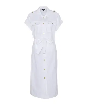 Barbour Harlow Midi Dress - White