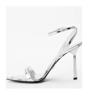 Prada Metallic High Heel Sandals