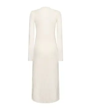 Auralee Wool Blend Long-sleeved Knit Dress