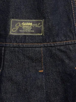 GANNI Denim Suspender Dress
