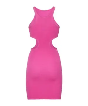 REINA OLGA Embossed Elastic Mini Dress