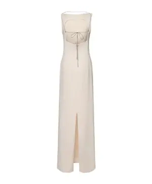 16Arlington Sleeveless Maxi Dress With Slit Skirt