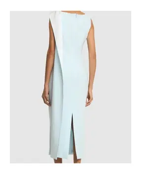 Roland Mouret Satin Crepe Midi Dress