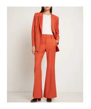 Gabriela Hearst Rhein Wool Blend Flare Trousers