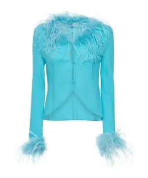 Giuseppe Di Morabito Feather Patchwork Cover-up