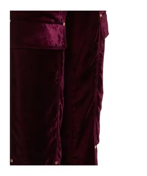 Stella McCartney Velvet Wide Leg Cargo Pants