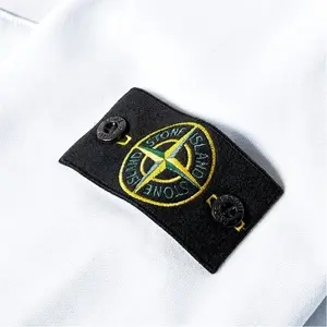 Stone Island Logo Hoodie - White