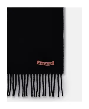 Acne Studios Logo-patch Wool Scarf