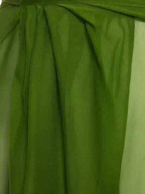 Christopher Esber Silk Chiffon Long Wrap Skirt