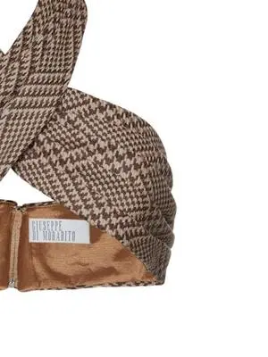 Giuseppe Di Morabito Plaid Pattern Cropped Vest
