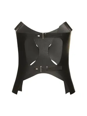 DION LEE Leather Interlock Corset