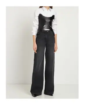 DION LEE Leather Interlock Corset