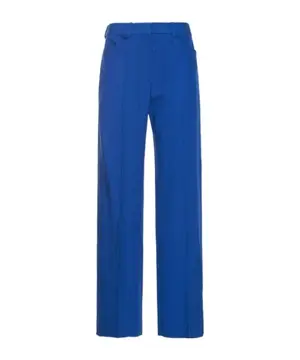 Victoria Beckham Straight Leg Stretch Viscose Trousers