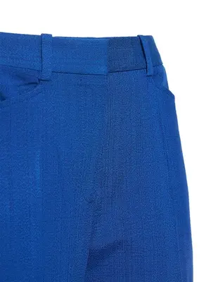Victoria Beckham Straight Leg Stretch Viscose Trousers