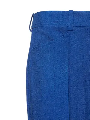Victoria Beckham Straight Leg Stretch Viscose Trousers