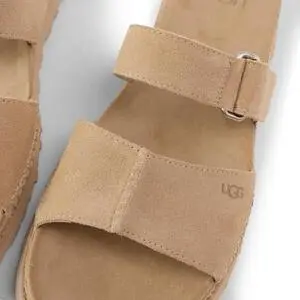 UGG Logo Detail Flat Sandals