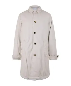 Bottega Veneta Full-grain Leather Slim Fit Jacket - White