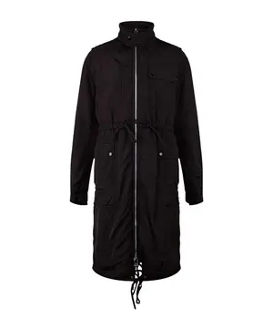 Bottega Veneta Solid Color Parka - Black
