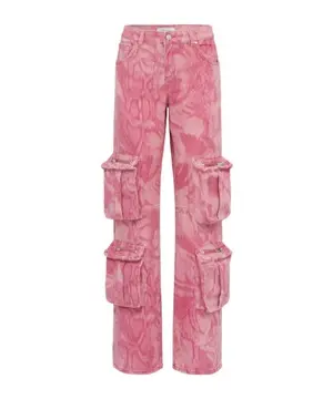 Blumarine Camouflage Cargo Pants