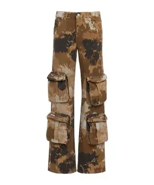 Blumarine Camouflage Cargo Pants - Green