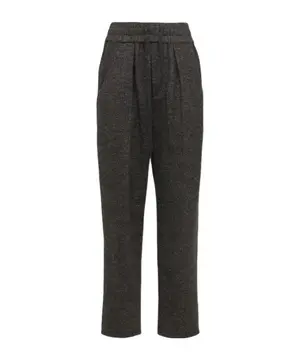 Isabel Marant Étoile Miroki Cotton Blend Straight Pants - Black