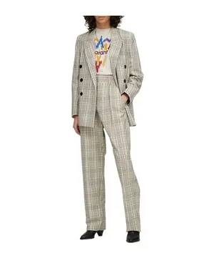 Isabel Marant Étoile Miro Cotton Blend Gauze Straight Pants