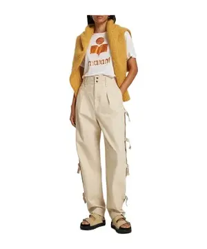 Isabel Marant Étoile Keowina Cotton Straight Pants