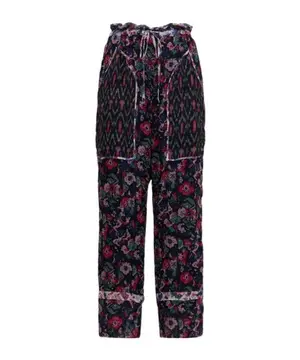Isabel Marant Étoile Ryama Printed Chiffon Pants - Black