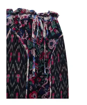 Isabel Marant Étoile Ryama Printed Chiffon Pants