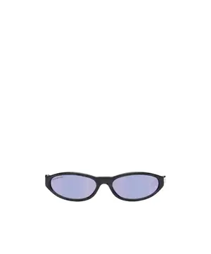 Balenciaga Oval Frame Sunglasses - Blue