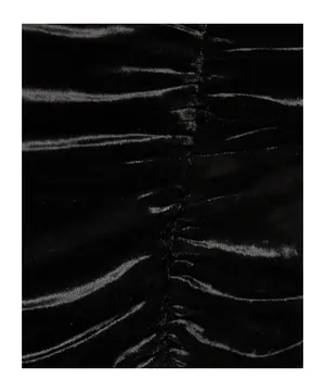 Magda Butrym Velvet Viscose Blend Twisted Crop Top