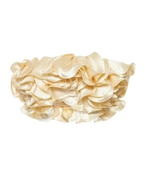 Magda Butrym Satin Sculptural Crop Top - Nude