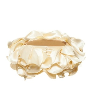 Magda Butrym Satin Sculptural Crop Top