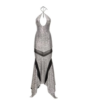 Attico Saskia Sequined Dress - Gray