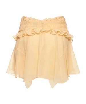 Isabel Marant Étoile Ruffled Silk Mini Skirt