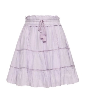 Isabel Marant Étoile Cotton Blend Gauze Mini Skirt - Purple
