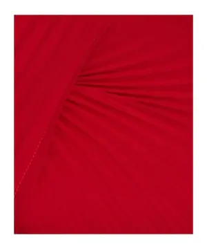 Valentino Garavani Diagonal Pleat Silk Georgette Mini Dress