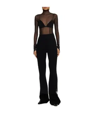 ANN DEMEULEMEESTER Aris Long Sleeve Tulle Midi Dress