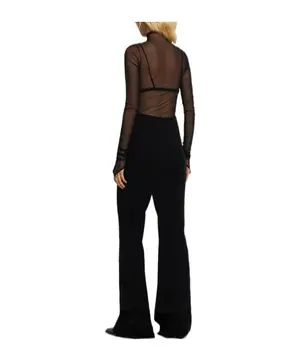 ANN DEMEULEMEESTER Aris Long Sleeve Tulle Midi Dress