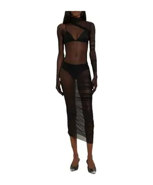 ANN DEMEULEMEESTER Ellie Tulle Midi Dress