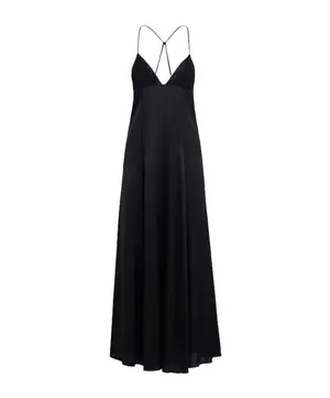 FORTE_FORTE Silk Slip Dress - Black