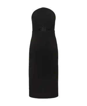 Roland Mouret Strapless Crepe Mid-length Dress