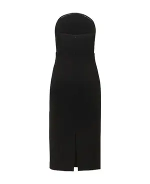 Roland Mouret Strapless Crepe Mid-length Dress