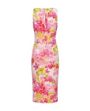 Versace Floral Jersey Midi Dress