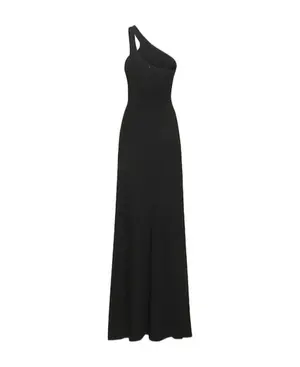 Stella McCartney Single Shoulder Crepe Long Dress