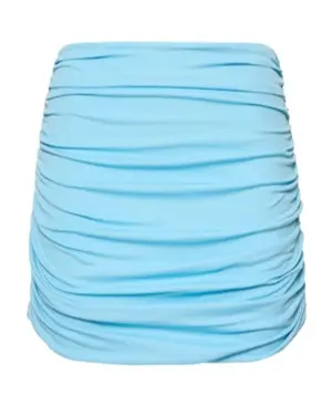 Tory Burch Pleated Miniskirt - Blue